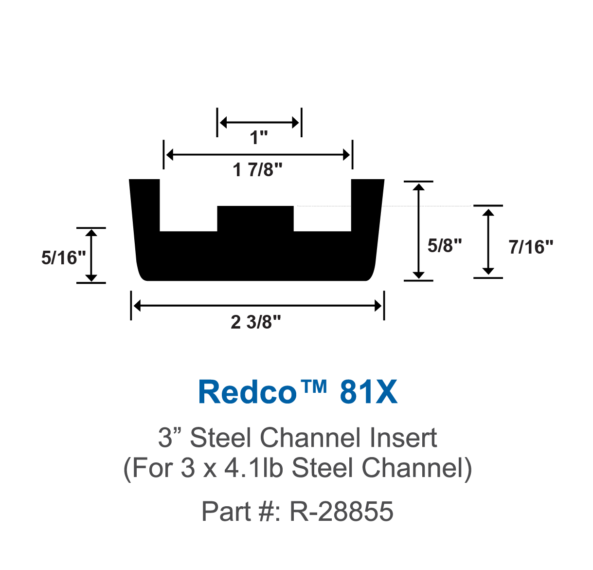 Redco™81X 3”钢槽插入-红木塑料和橡胶2022年世界杯转播时间 - 英格兰2022世界杯大名单